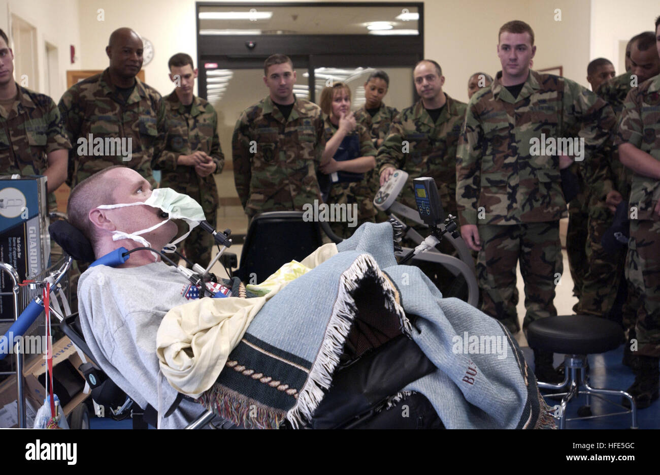 A military patient at James A. Haley Veterans Hospital discusses ...