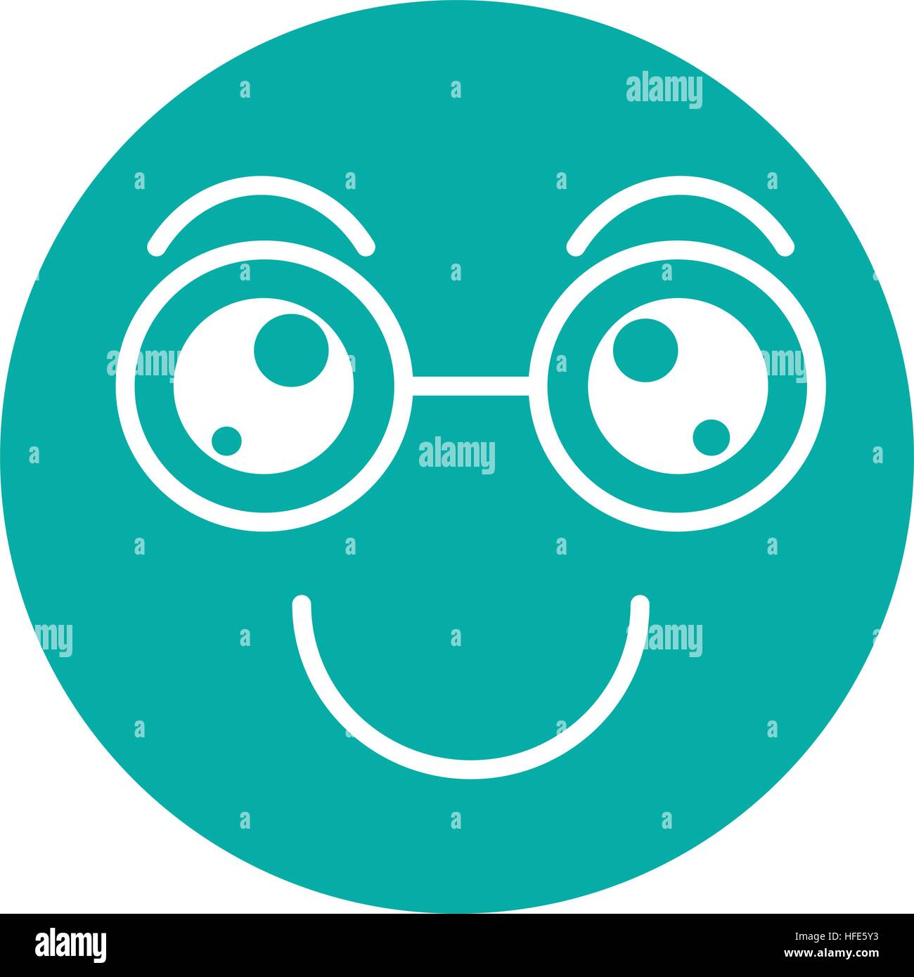 emogy face Kawaii style vector illustration design Stock Vector Image ...