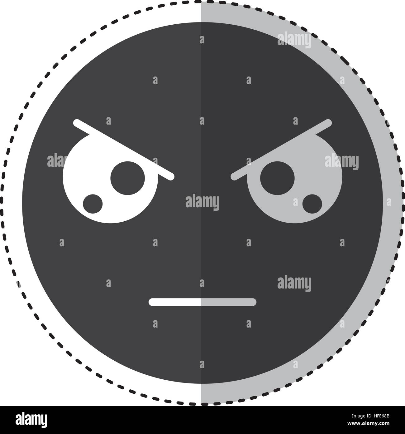 emogy face Kawaii style vector illustration design Stock Vector Image ...