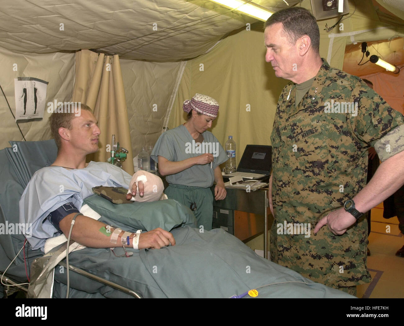 030416-N-7438S-002 Naval Station Rota, Spain (Apr. 16, 2003) -- U.S. Marine Corps Gen. James ...