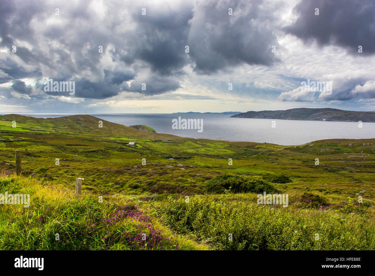 Rural irish cottage sea landscape hi-res stock photography and images ...
