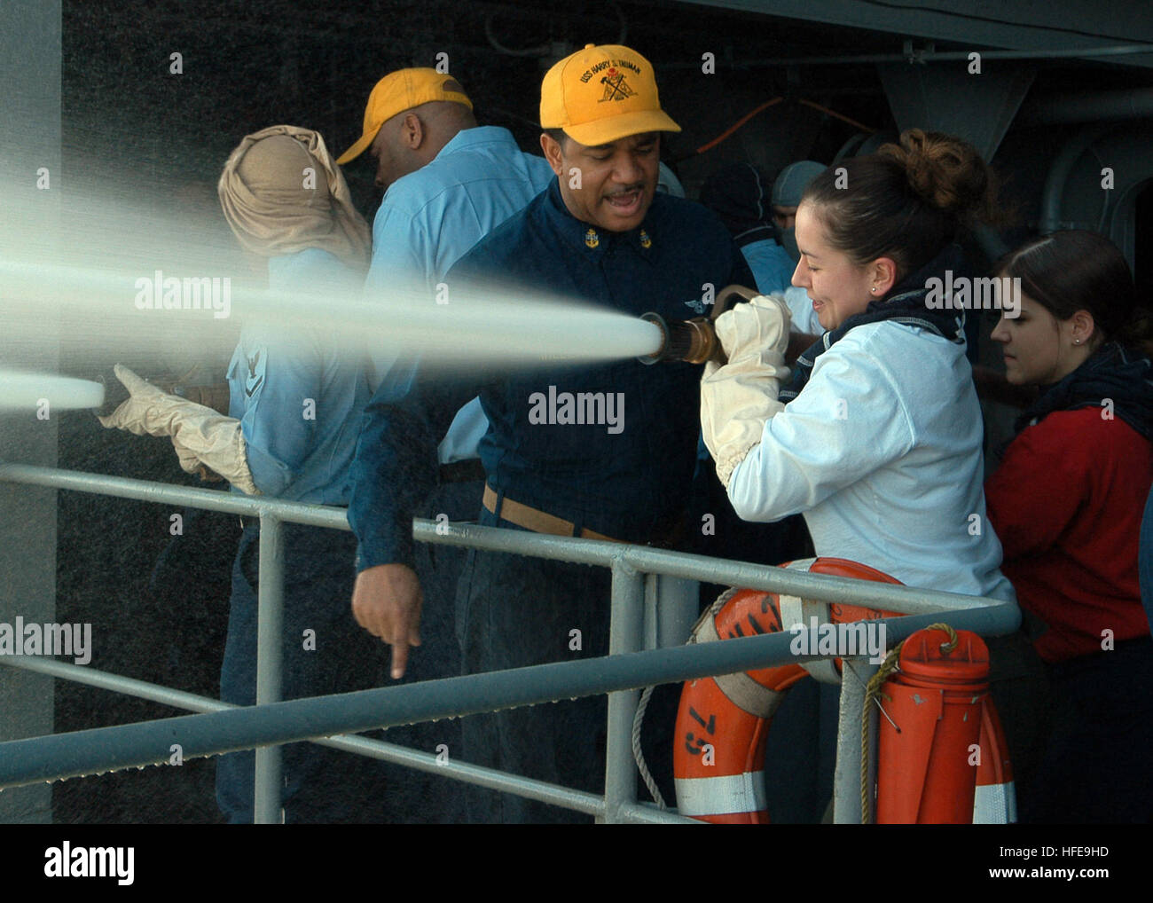 Fire hose handling hi-res stock photography and images - Alamy