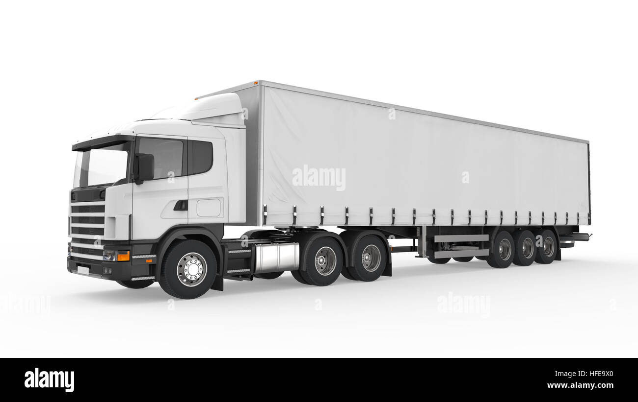 Cargo Delivery Truck Stock Photo - Alamy