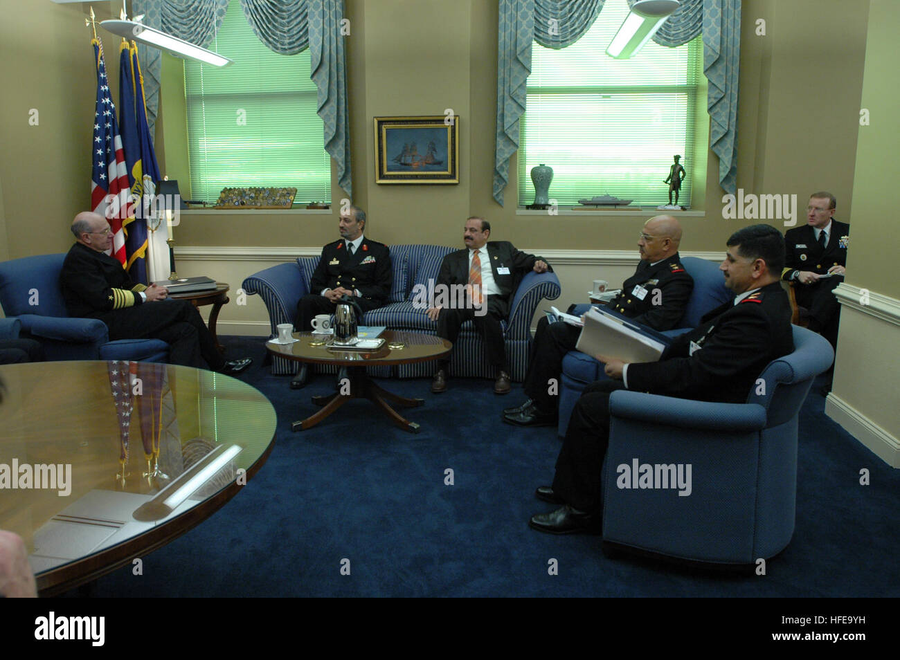 The Chief of Naval Operations meets with the Chief of Kuwait Naval ...