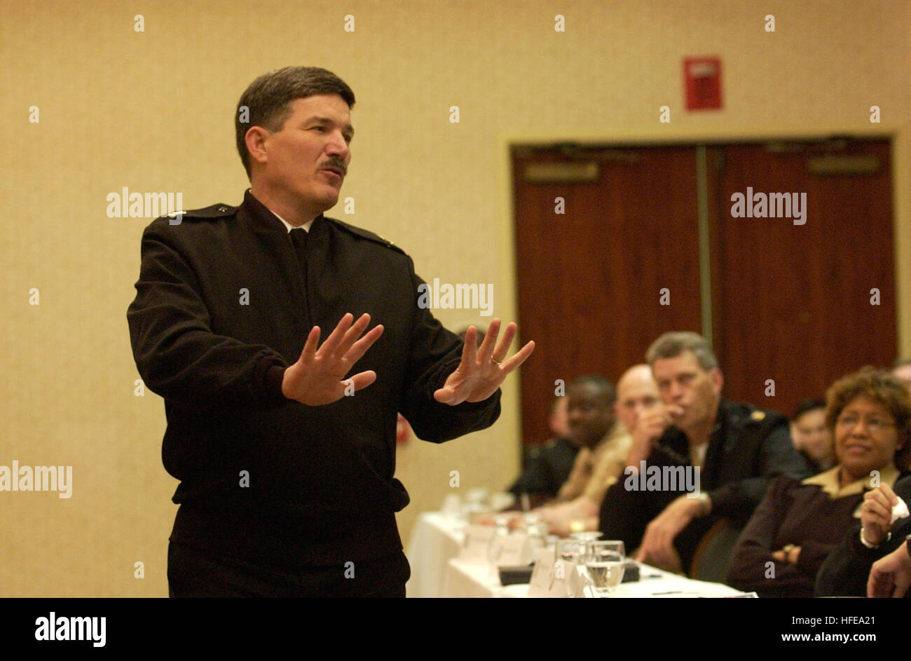 Master chief petty officer of the navy mcpon terry scott hi-res stock ...
