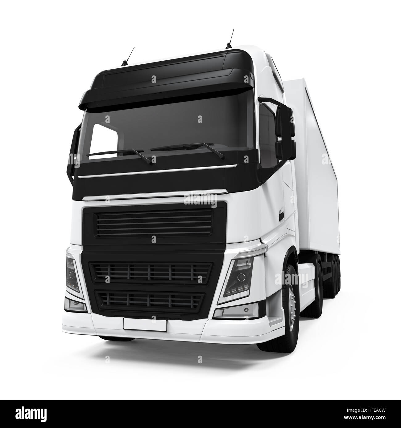Cargo Delivery Truck Stock Photo - Alamy