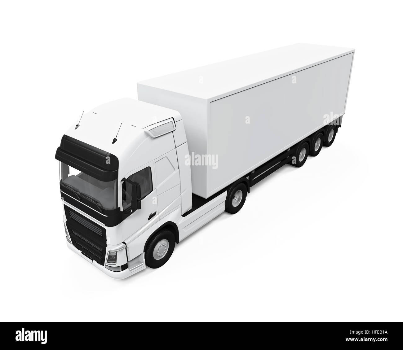 Cargo Delivery Truck Stock Photo - Alamy