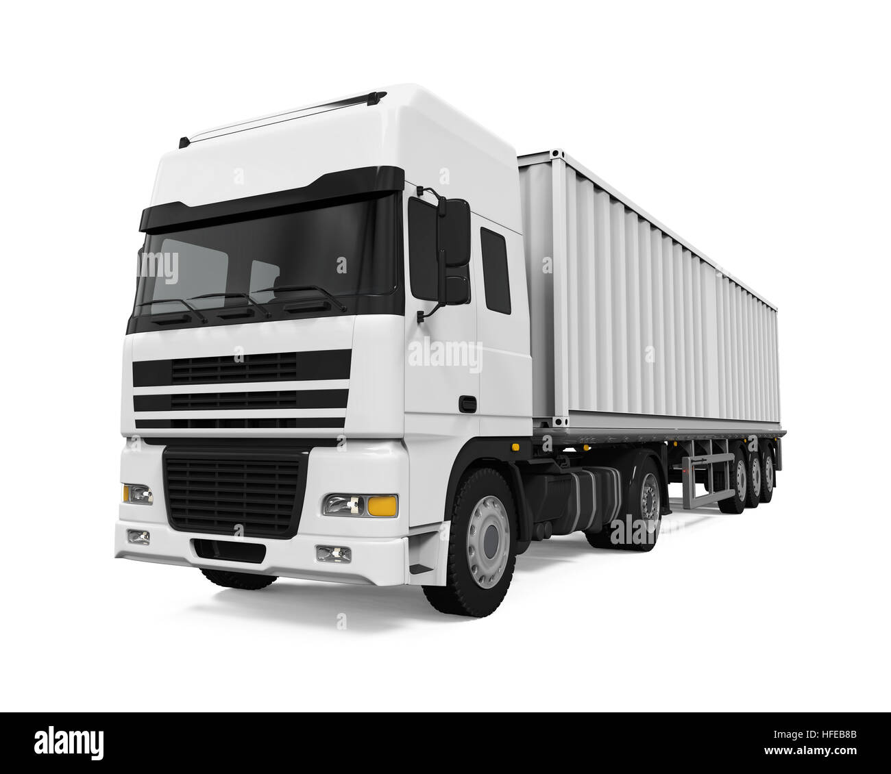Cargo Delivery Truck Stock Photo - Alamy