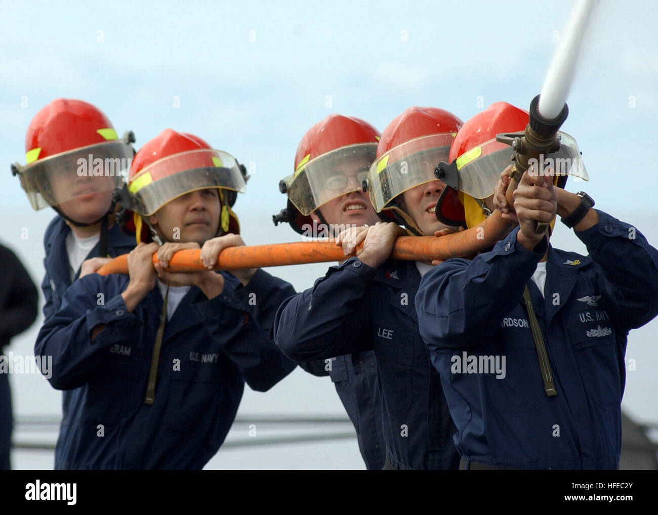 Hose handling operation hi-res stock photography and images - Alamy