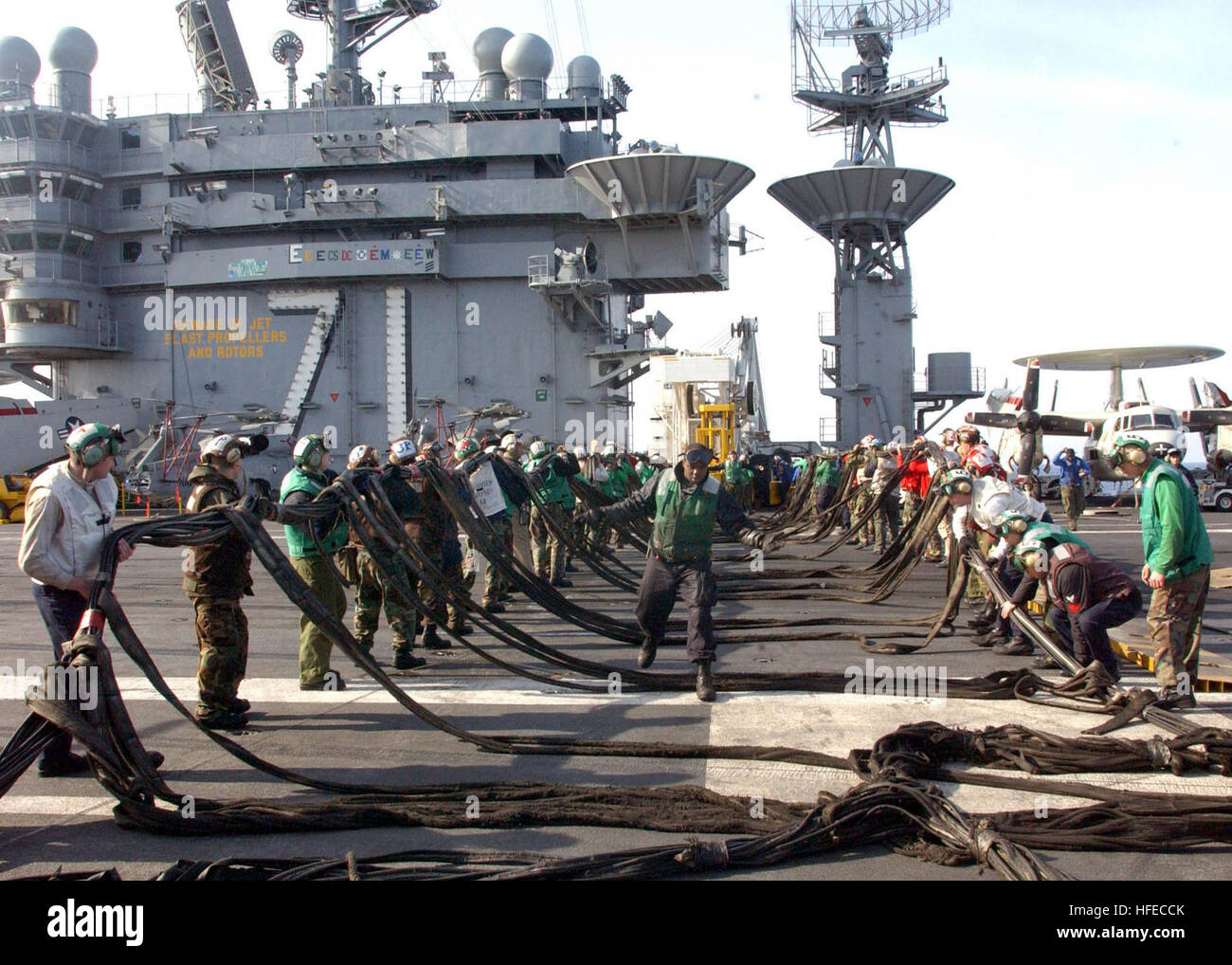 Mishap flight deck hi-res stock photography and images - Alamy