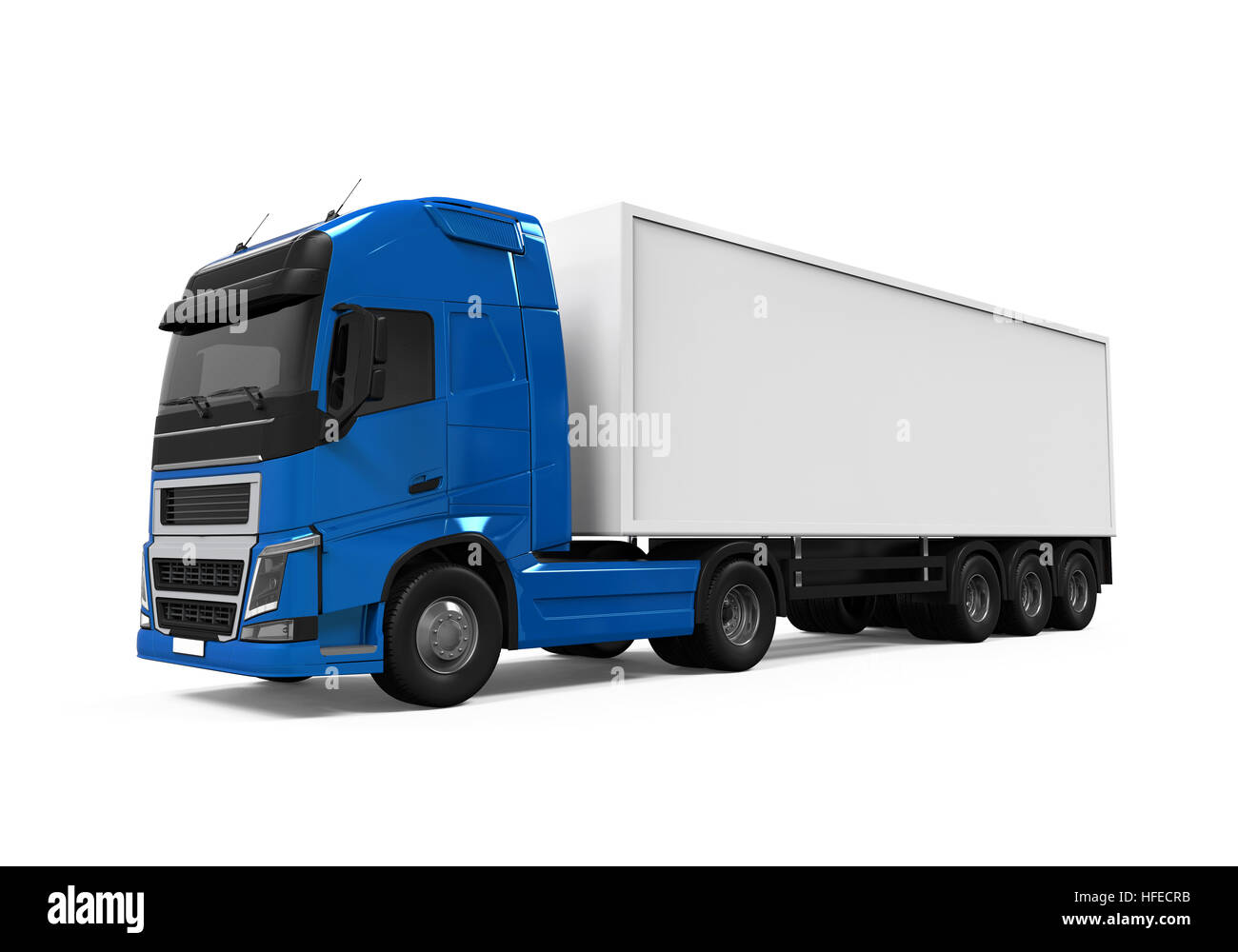 Cargo Delivery Truck Stock Photo - Alamy