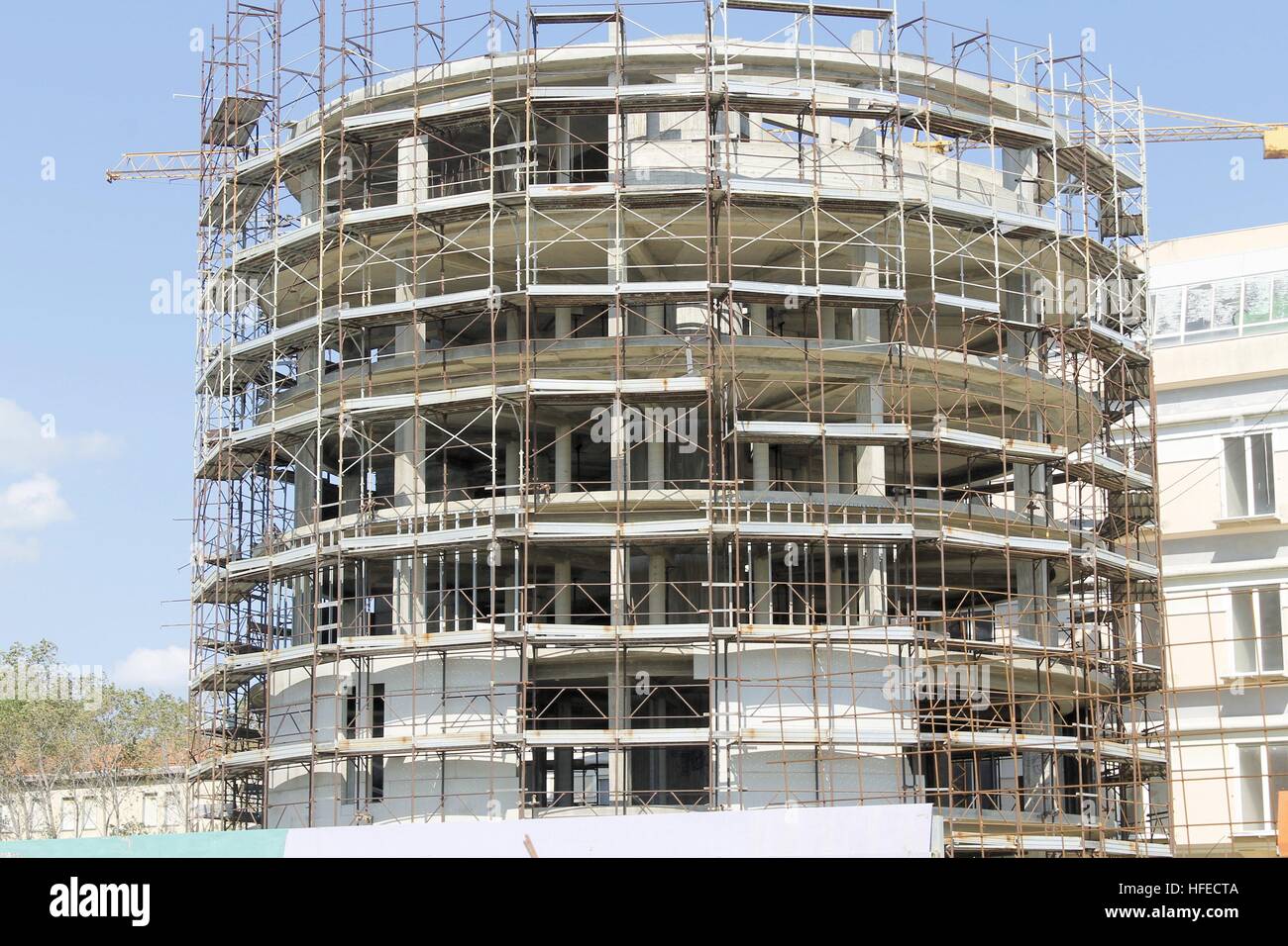 Modern architecture under construction Stock Photo - Alamy