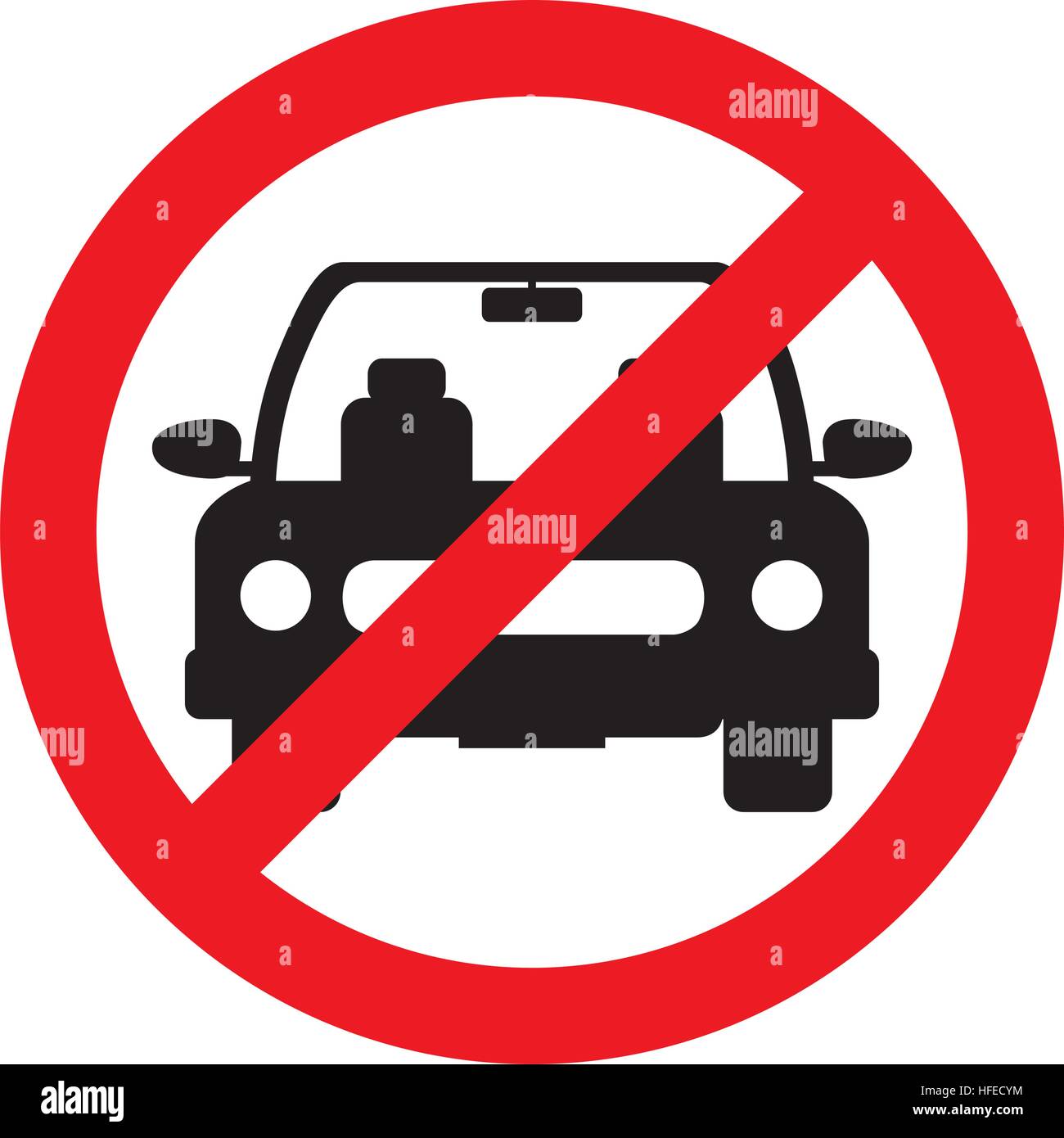 Parking prohibited sign isolated icon vector illustration design Stock ...