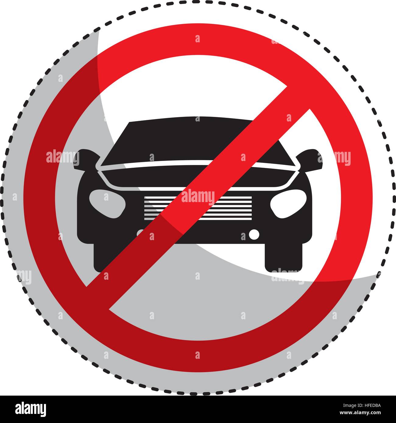 Parking prohibited sign isolated icon vector illustration design Stock ...