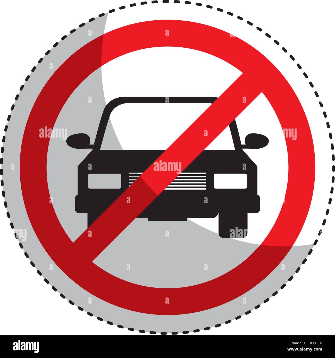 Parking prohibited sign isolated icon vector illustration design Stock ...