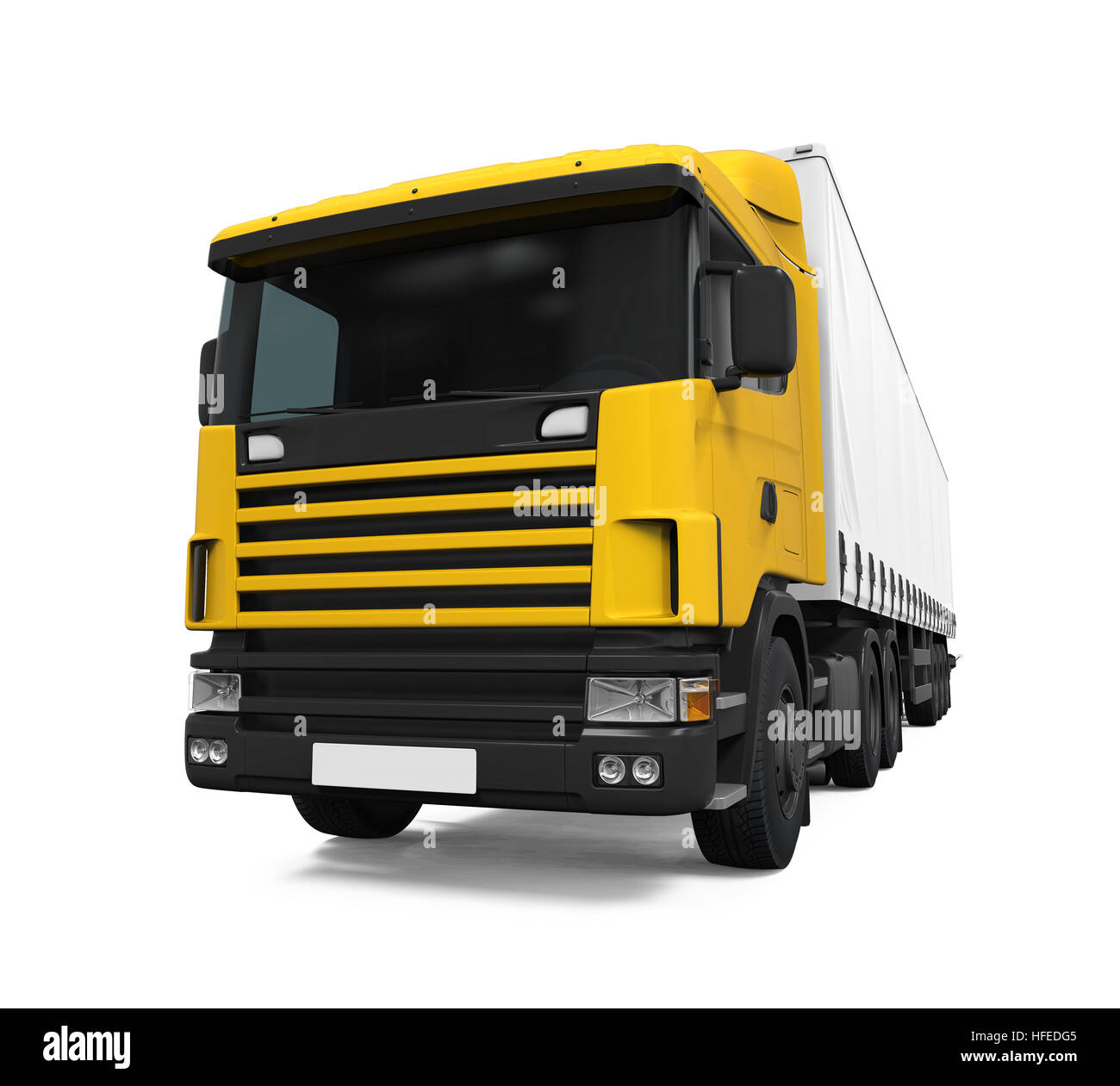 Cargo Delivery Truck Stock Photo - Alamy