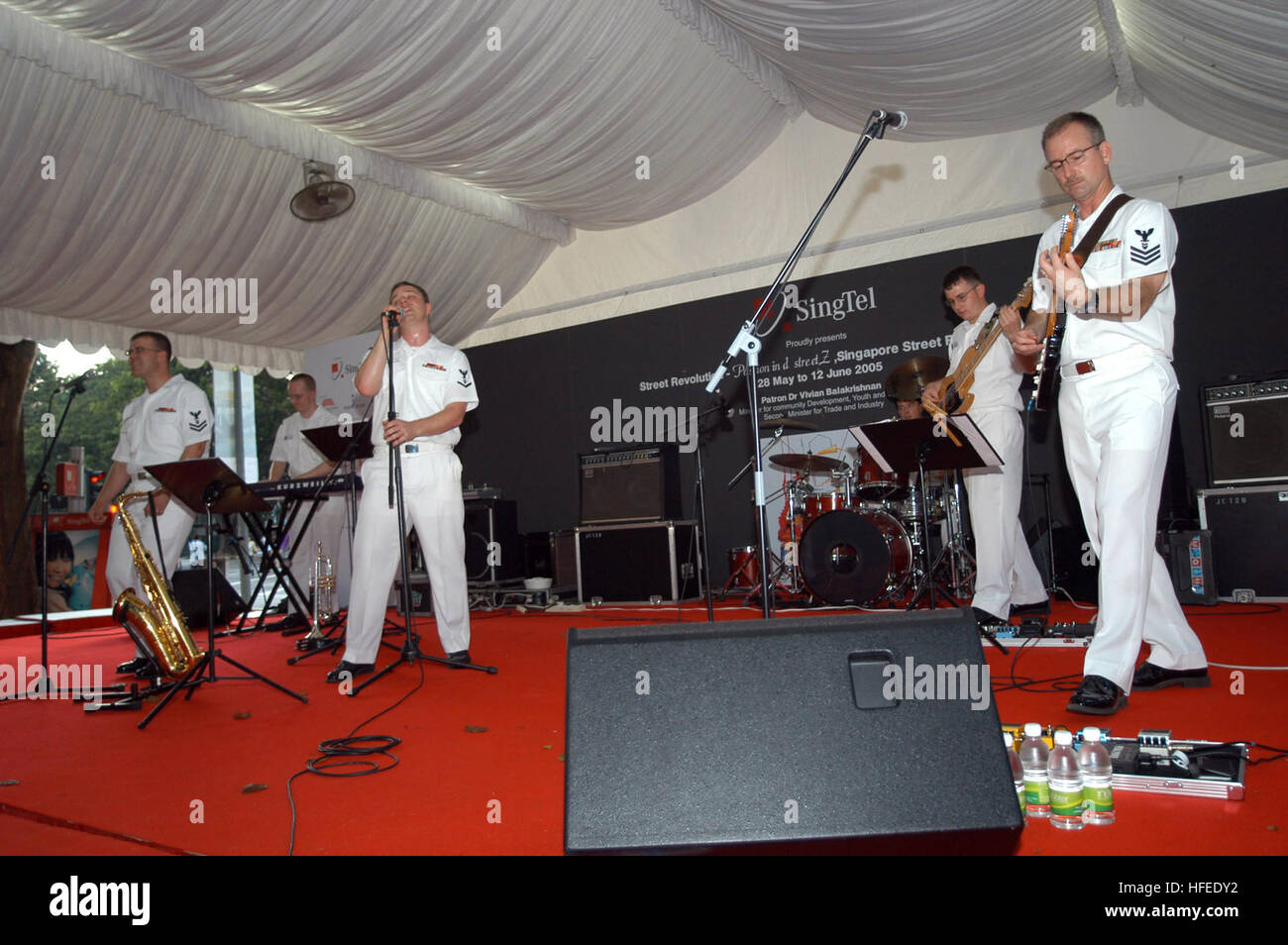 050603-N-0493B-001 Singapore (June 3, 2005) - The Seventh Fleet Band ...