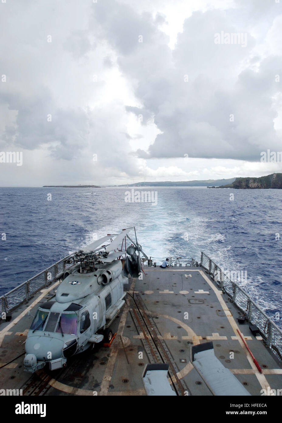 USS Ingraham departs Apra Harbor, Guam, following a three-day port ...