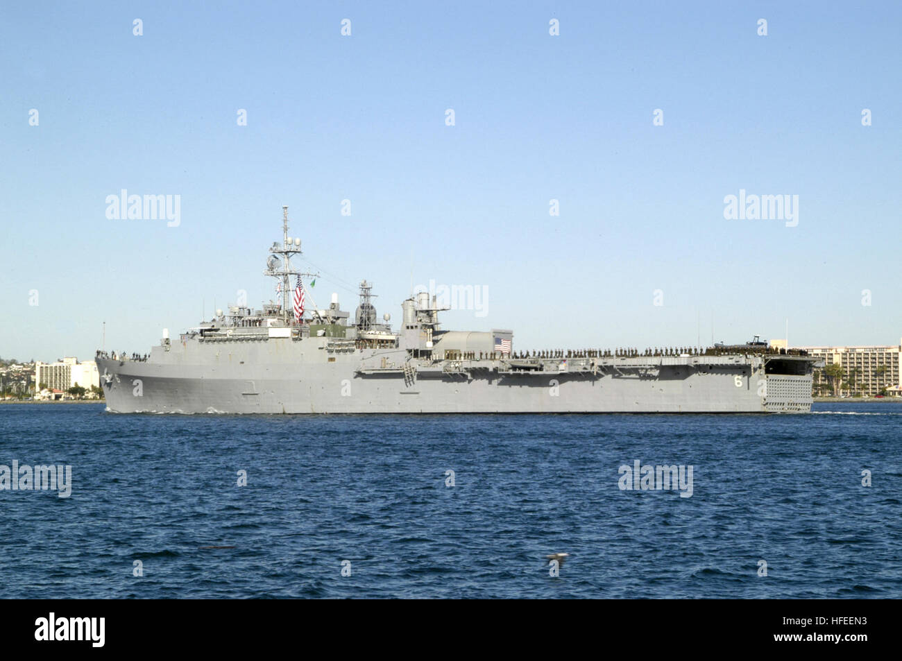 USS Duluth (LPD 6) departs San Diego Bay with Sailors and Marines from ...