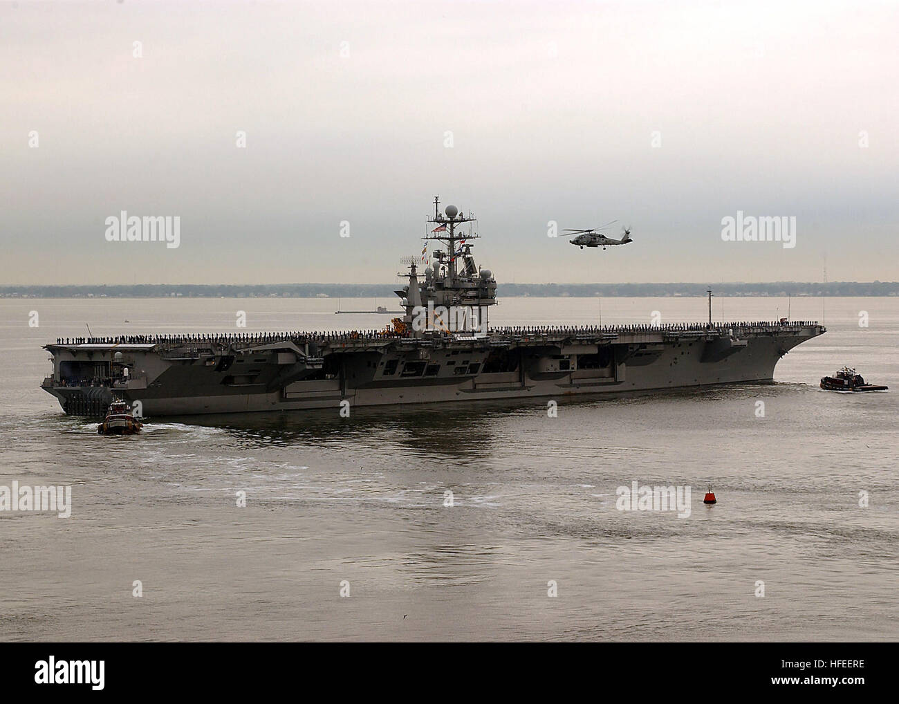 041013-N-1082Z-040 Norfolk, Va. (Oct. 13, 2004) – The Nimitz-class ...