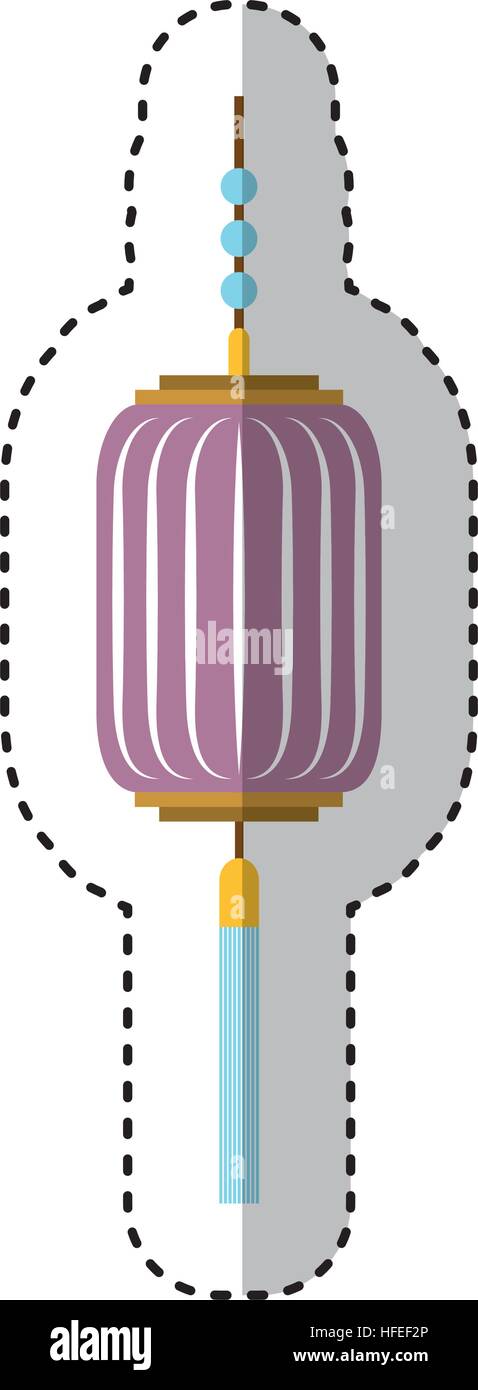 traditional japanese lamp icon vector illustration design Stock Vector ...