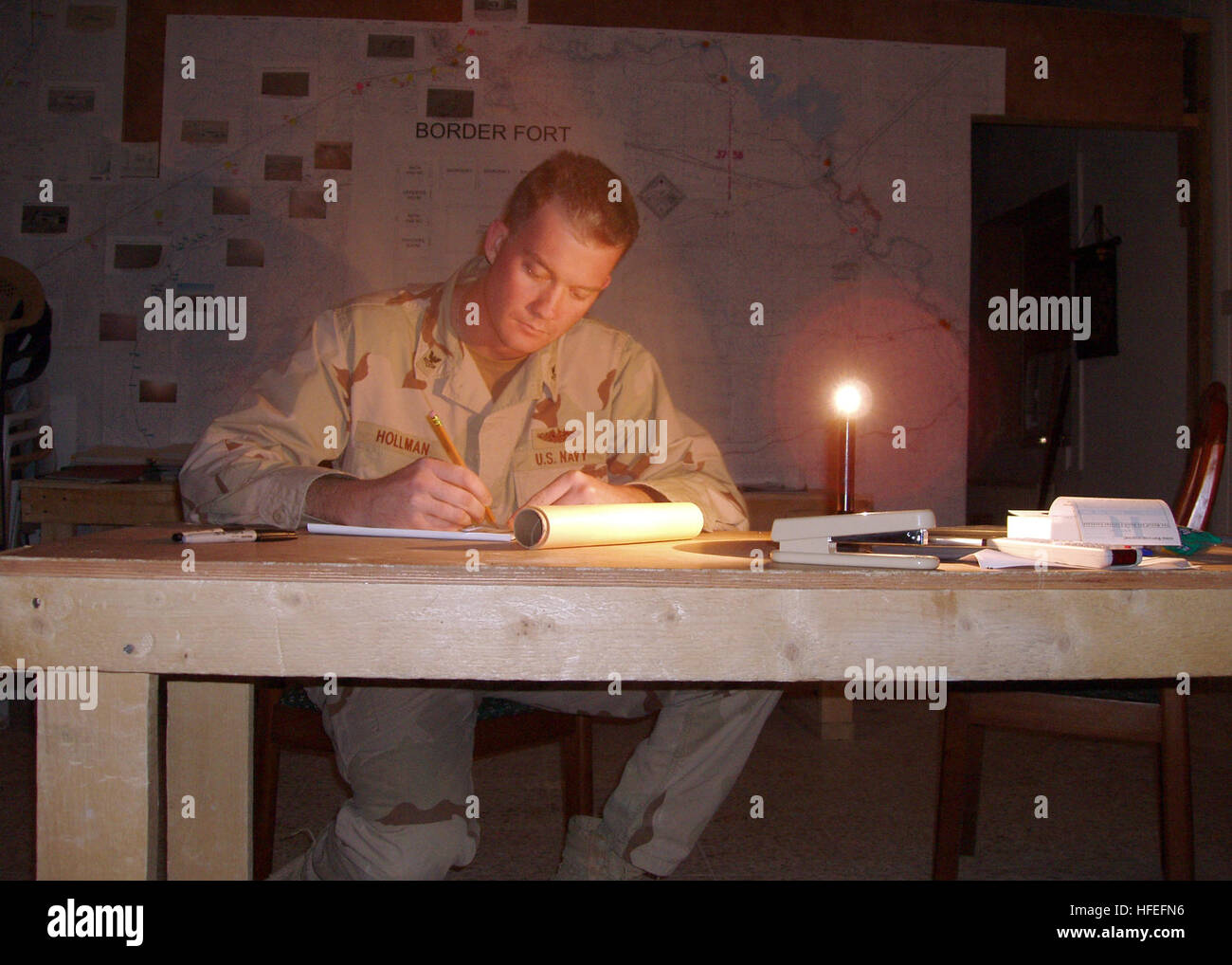050214-N-7254H-001 Camp Ripper, Iraq (Feb. 14, 2005) – Builder 2nd ...