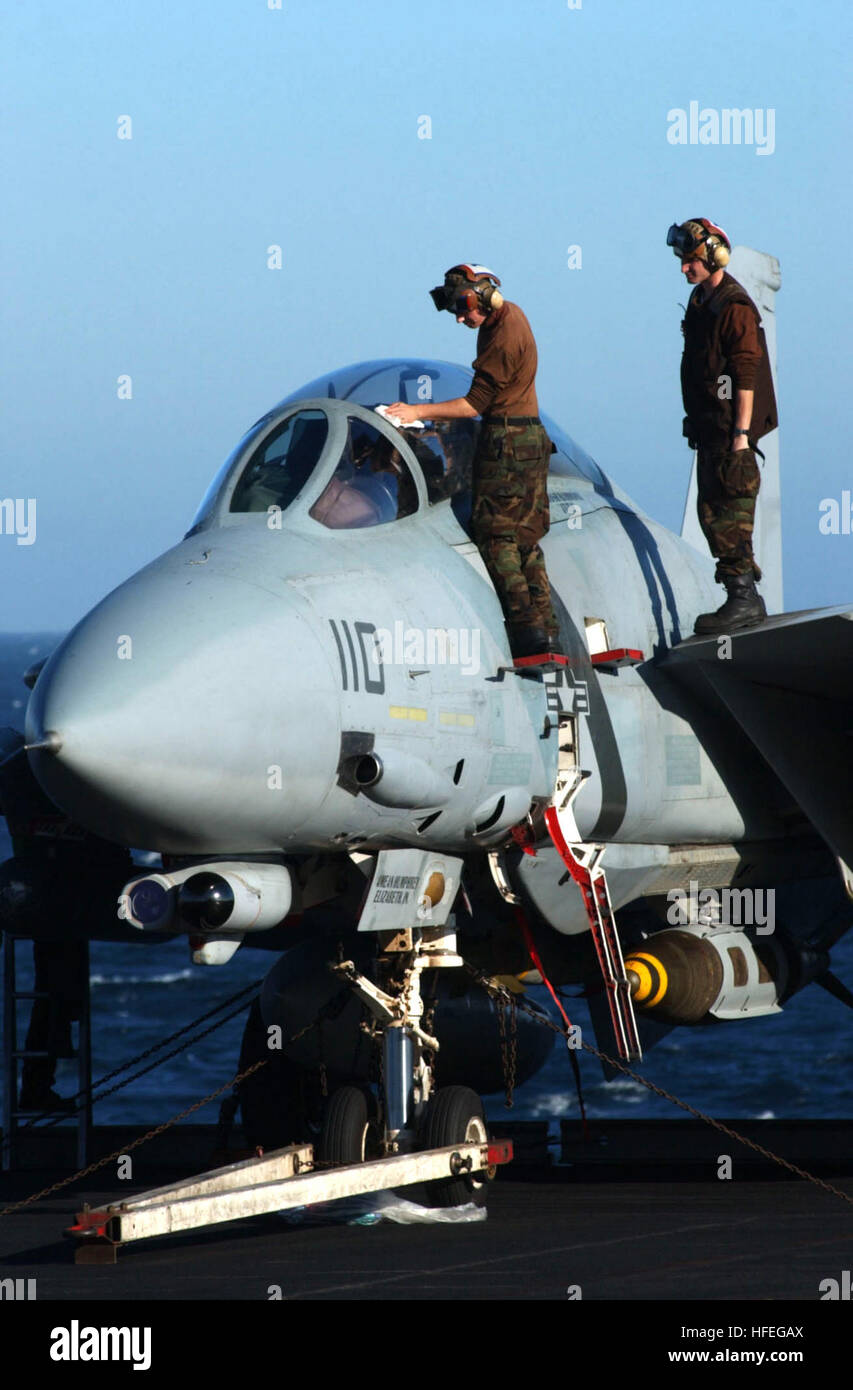 030308-N-4655M-002 The Arabian Sea (Mar. 8, 2003) -- Sailors aboard USS ...