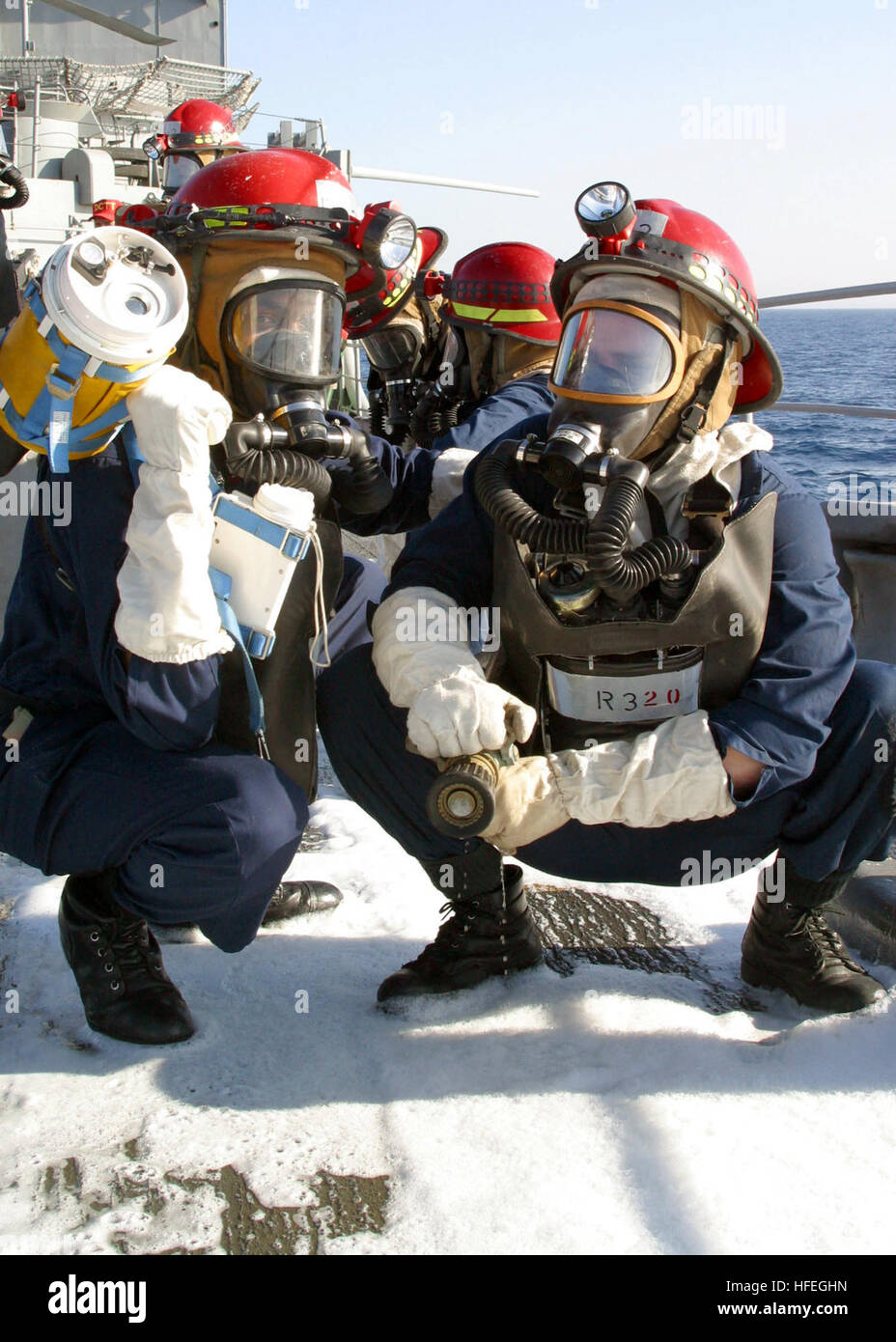 030315-N-0115R-067 The Red Sea (Mar. 15, 2003) -- Members of the Rapid ...