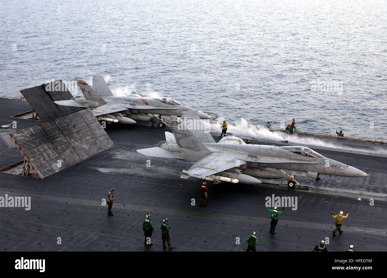 030320-N-1356A-004 The Arabian Gulf (Mar. 20, 2003) -- Two F/A-18 ...