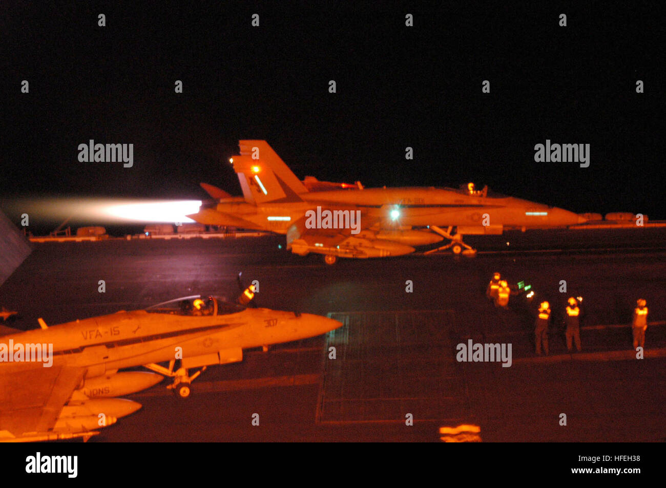 030322-N-2410G-503 The Mediterranean (Mar. 22, 2003) -- An F/A-18 ...