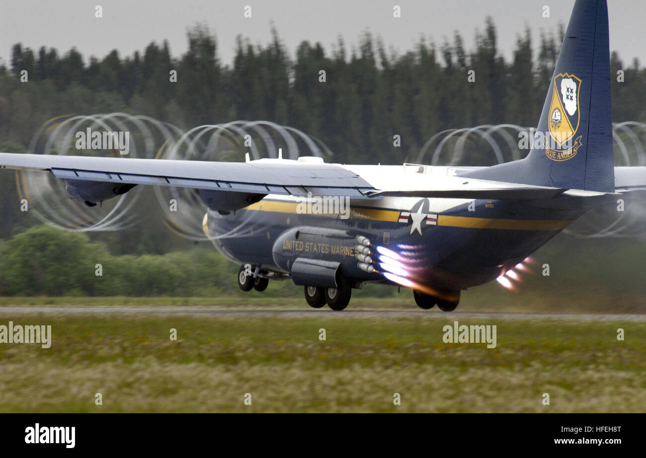 C-130 Hercules 'Fat Albert' assigned to U.S. Marine Corps and Navy Blue ...