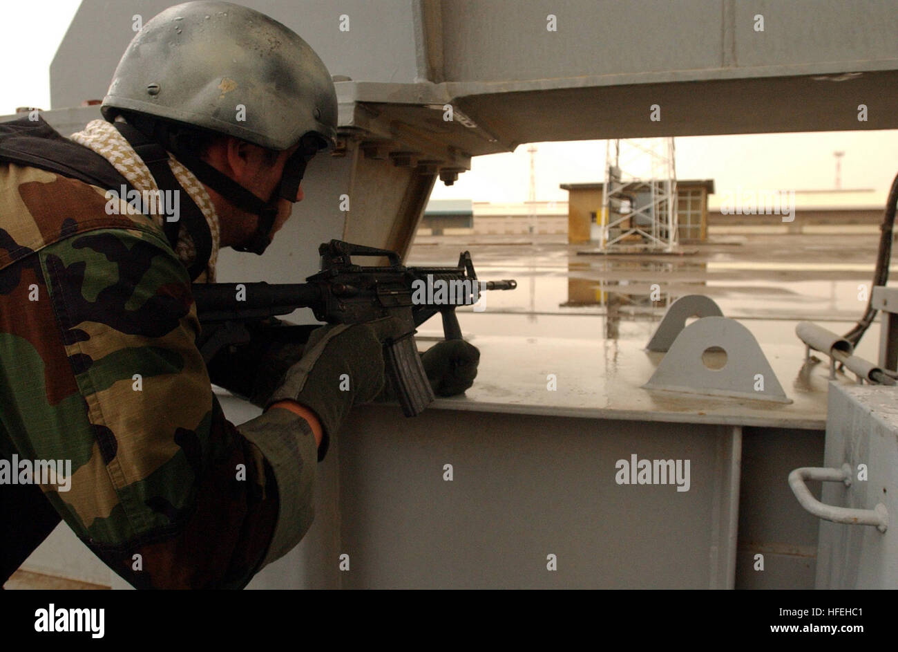 030328-N-5362A-006 Umm Qasr, Iraq (Mar. 28, 2003) -- A U.S. Naval ...