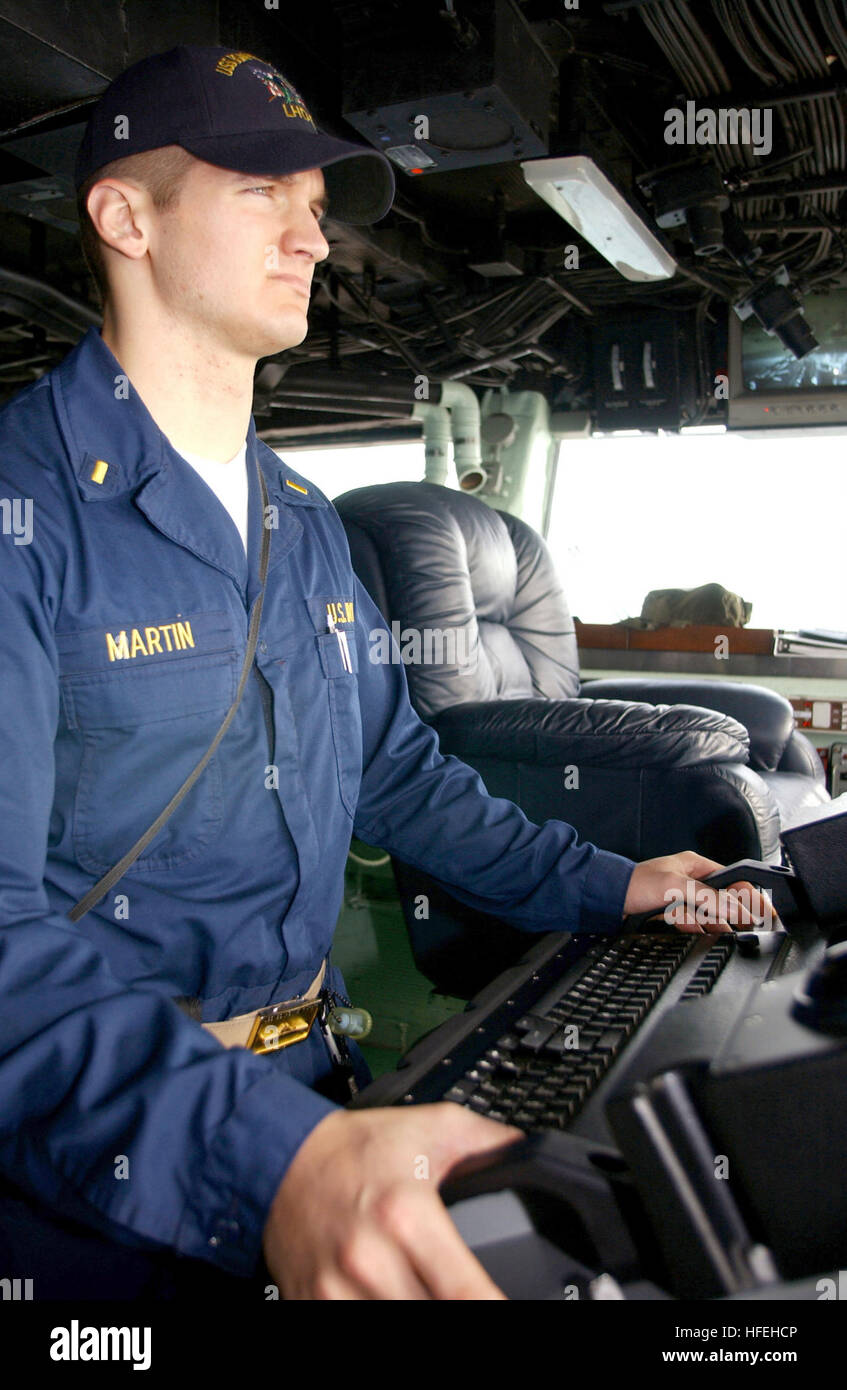 030325-N-1352S-012 The Arabian Gulf (Mar. 25, 2003) -- Ensign Ryon ...