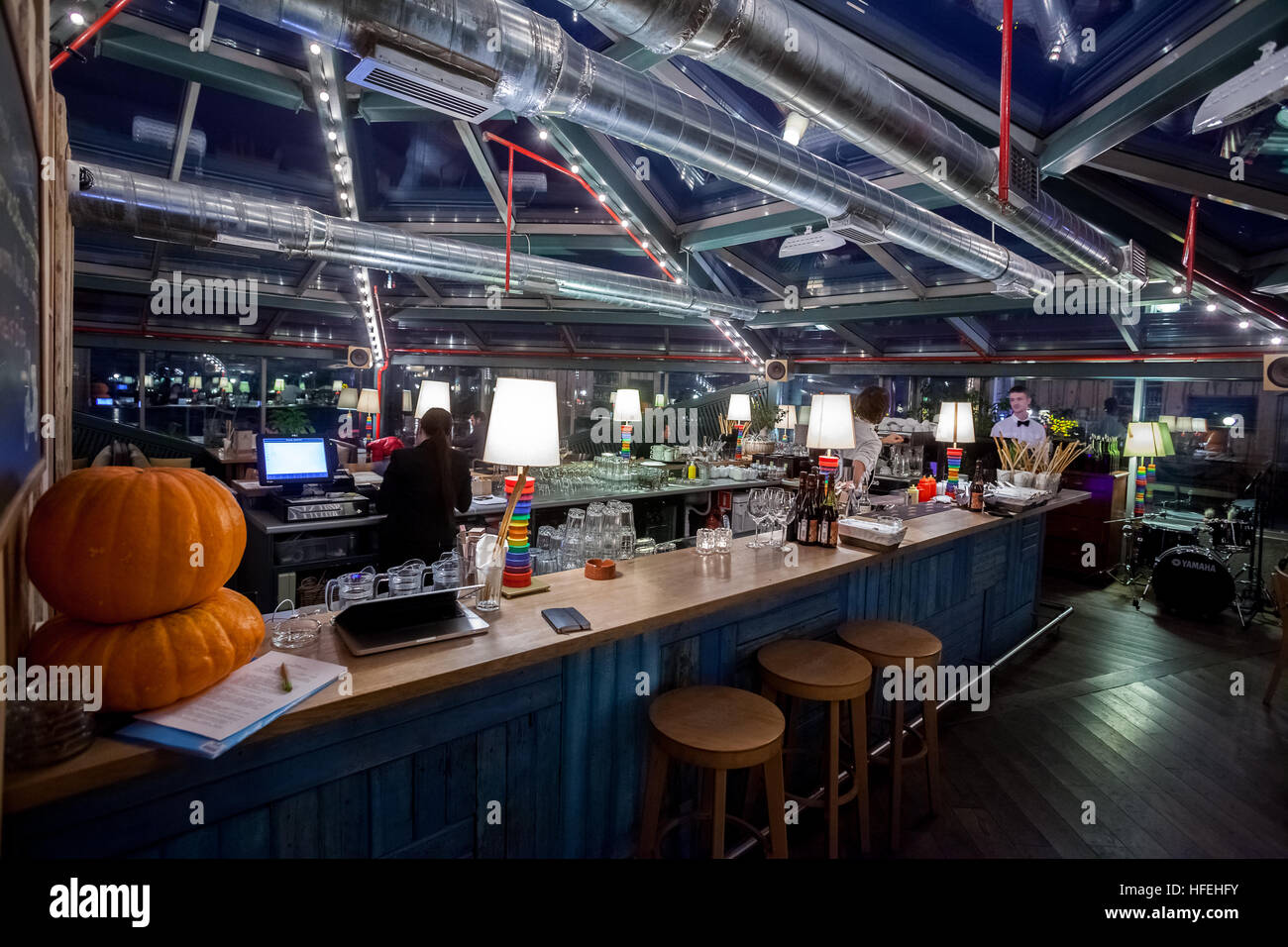 Interior Italian cuisine restaurant "Makaronniki".T Stock Photo - Alamy