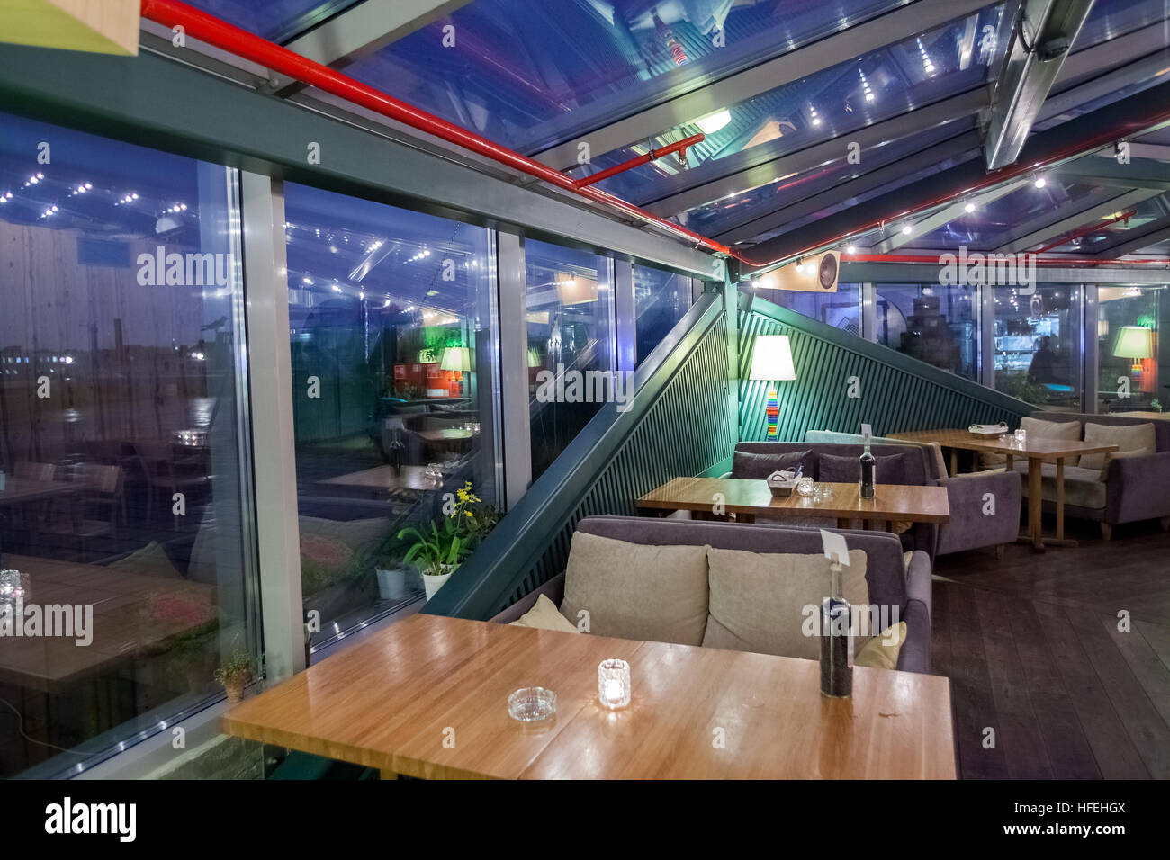 Interior Italian cuisine restaurant "Makaronniki".T Stock Photo - Alamy