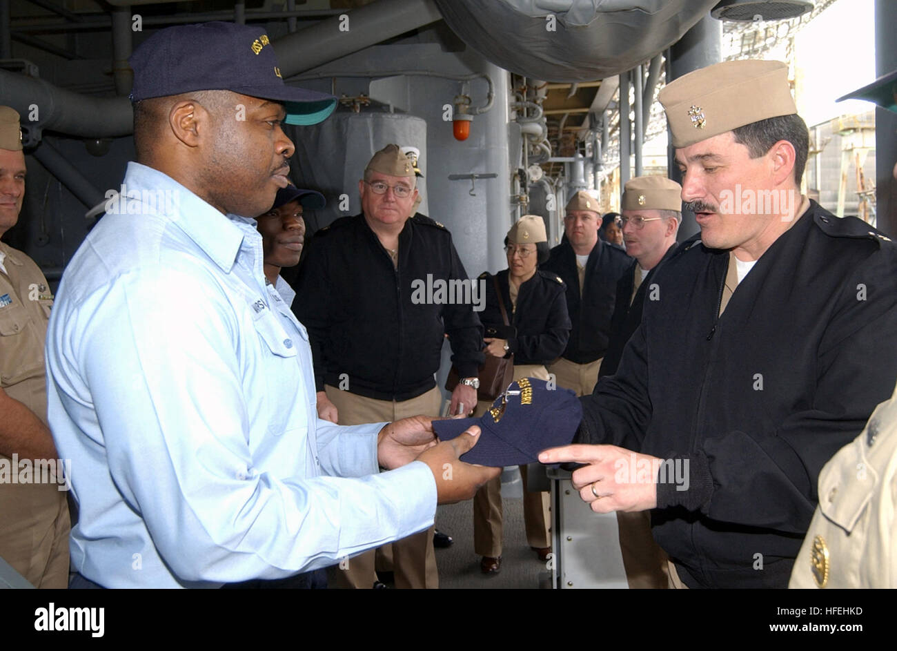030328-N-2420K-001 Sasebo, Japan (Mar. 28, 2003) -- Hull Technician 1st ...