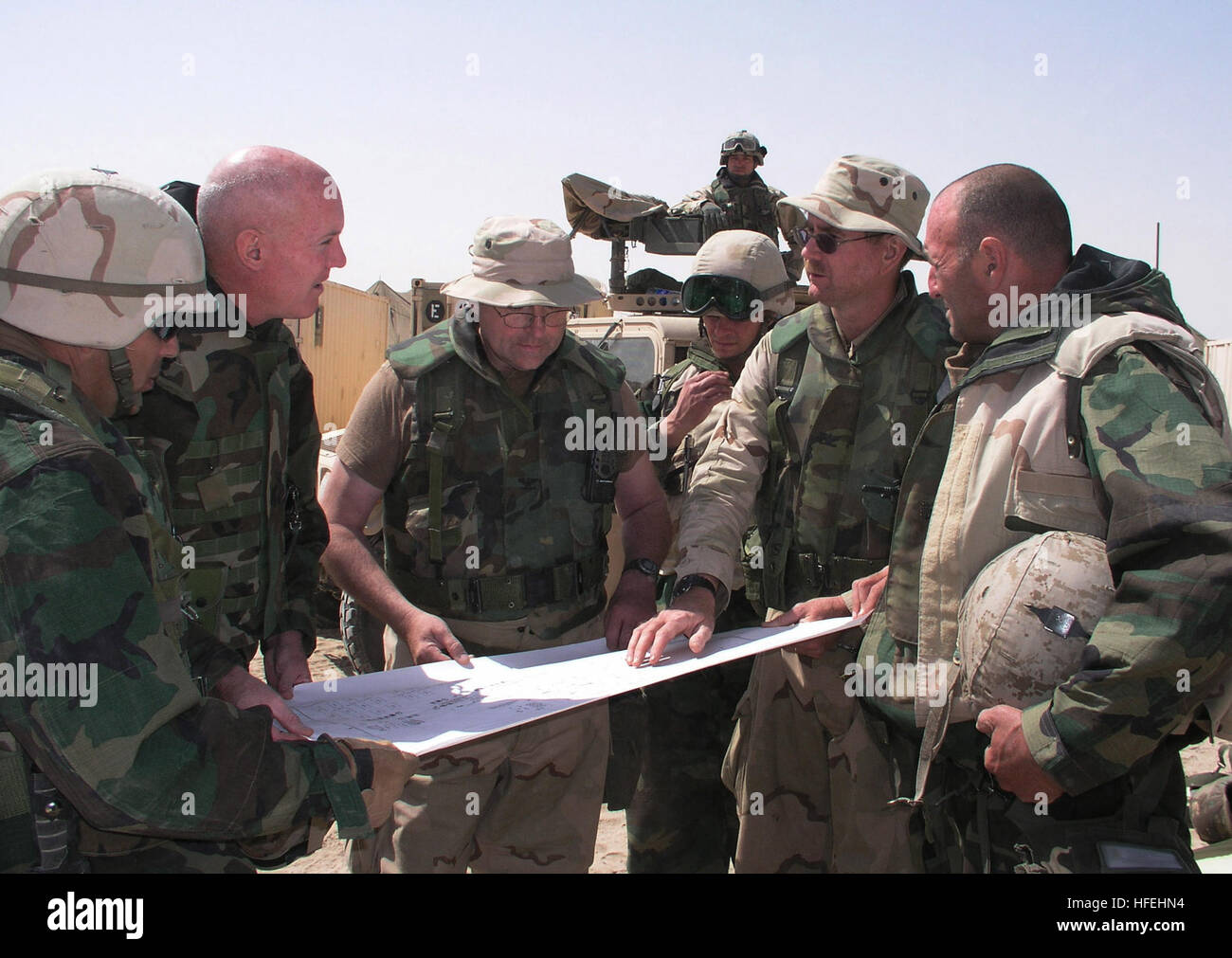 030329-N-0728B-054 Southern Iraq (Mar. 29, 2003) -- U.S. Navy Captain ...