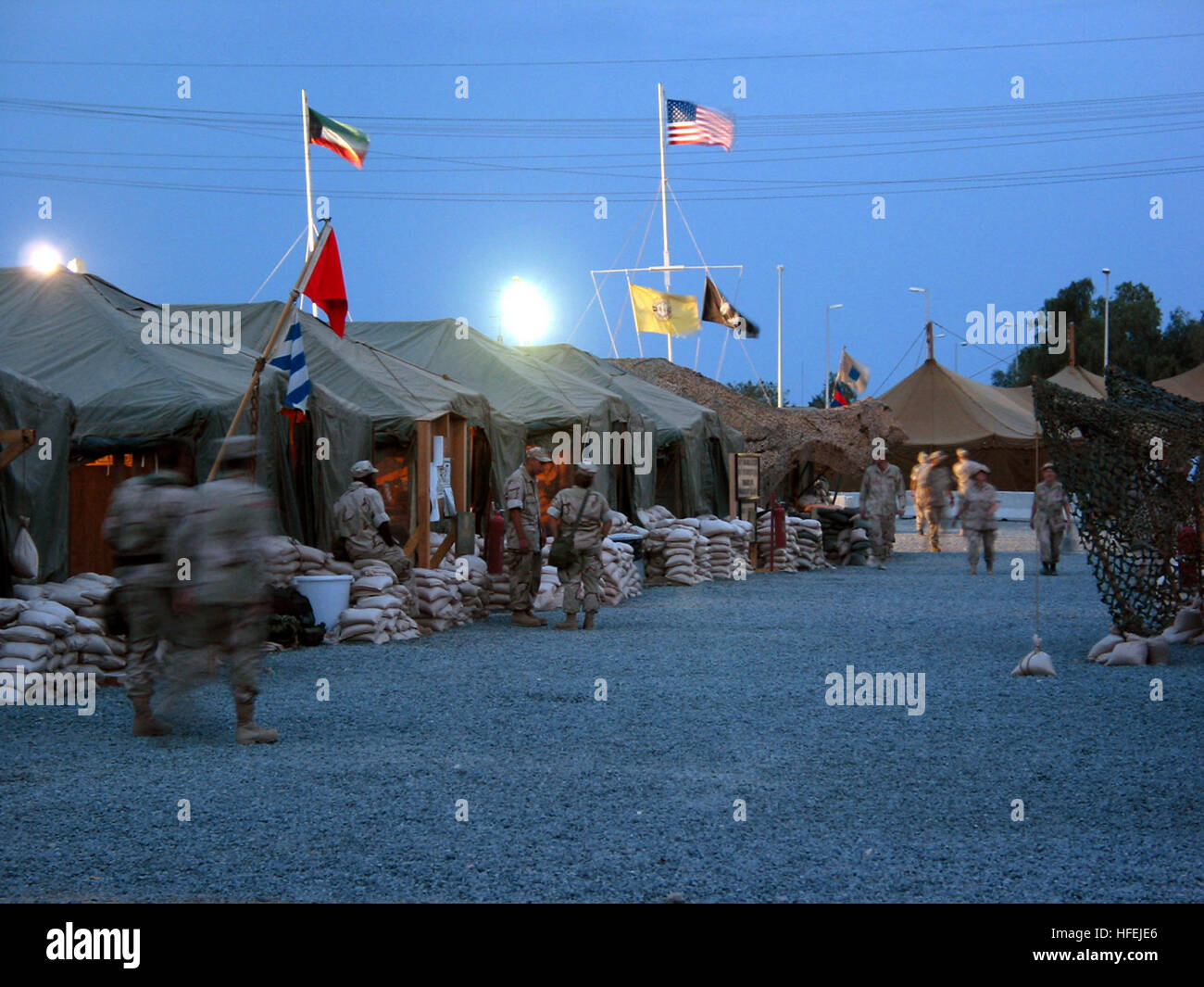 Camp patriot kuwait hi-res stock photography and images - Alamy