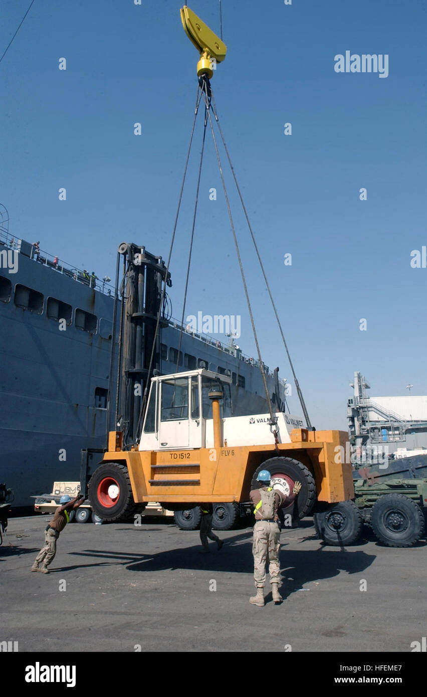 Lifted with forklift hi-res stock photography and images - Alamy