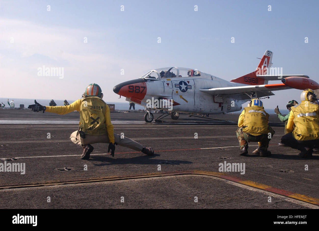T-2C Buckeye from Fixed Wing Training Squadron Nine (VT-9) launches ...