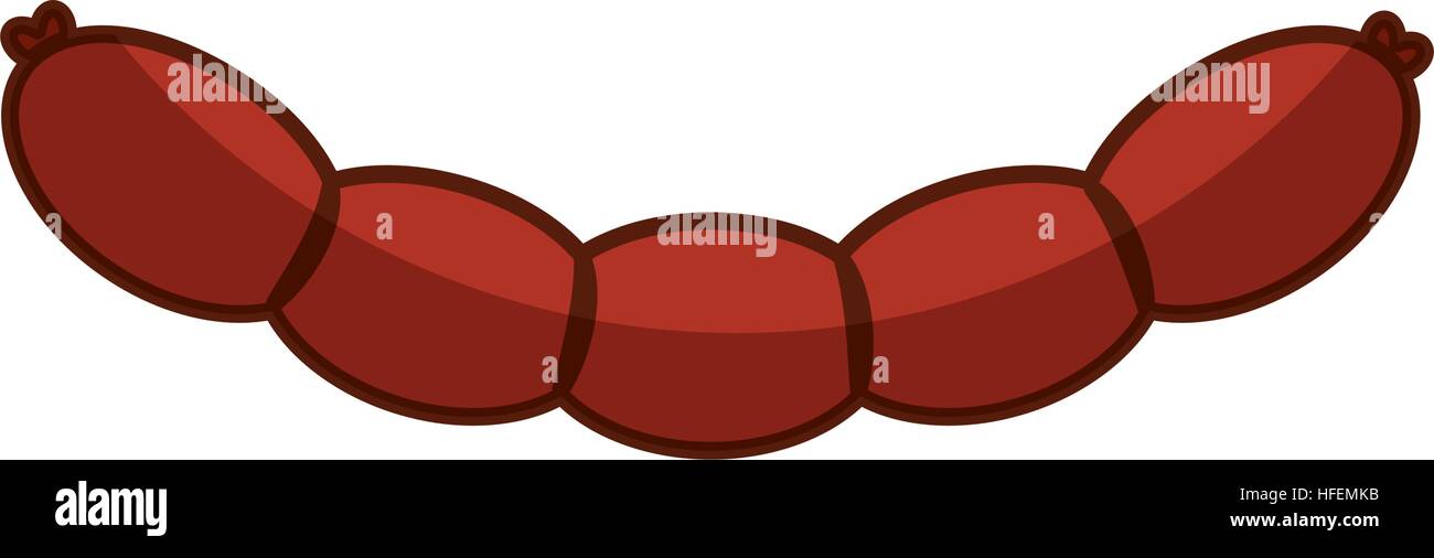 delicious sausage isolated icon vector illustration design Stock Vector ...