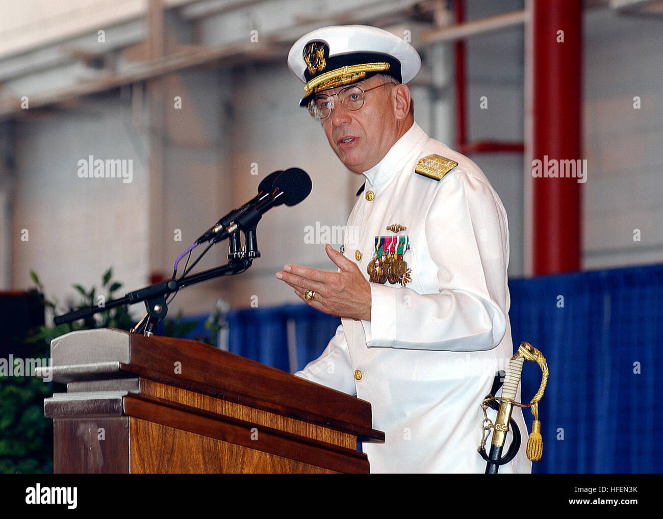 030813-N-6011D-001 Naval Station Norfolk, Va. (Aug. 13, 2003) -- Vice ...