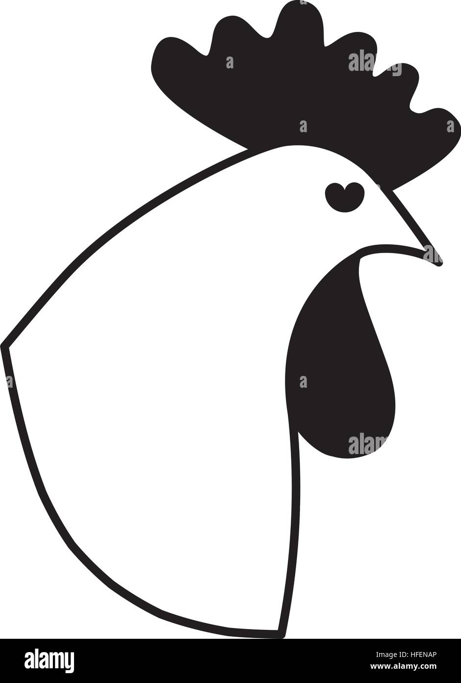 chicken meat butchery icon vector illustration design Stock Vector ...