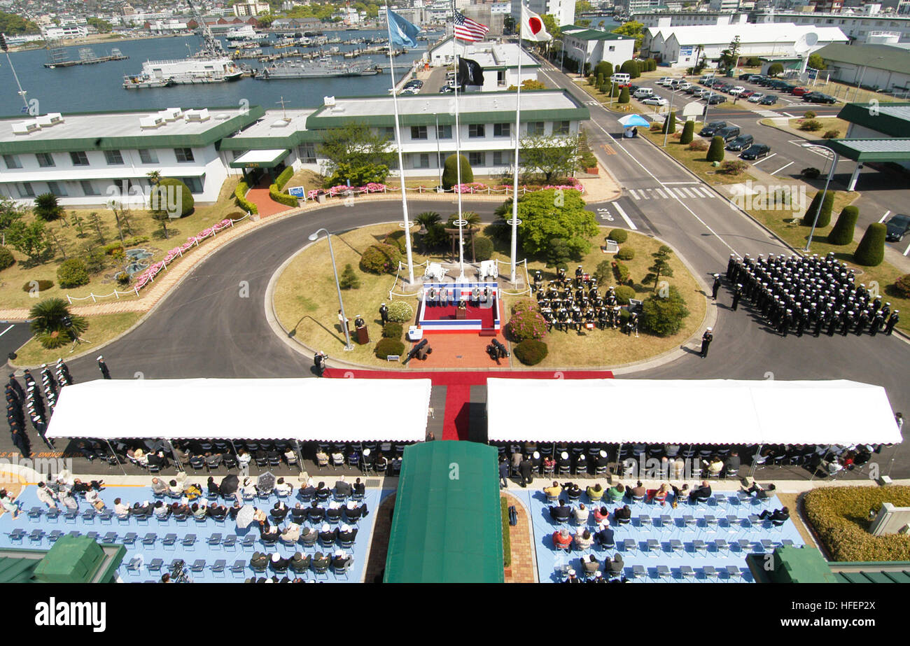 Change of command ceremonym commander fleet activities sasebo hi-res ...