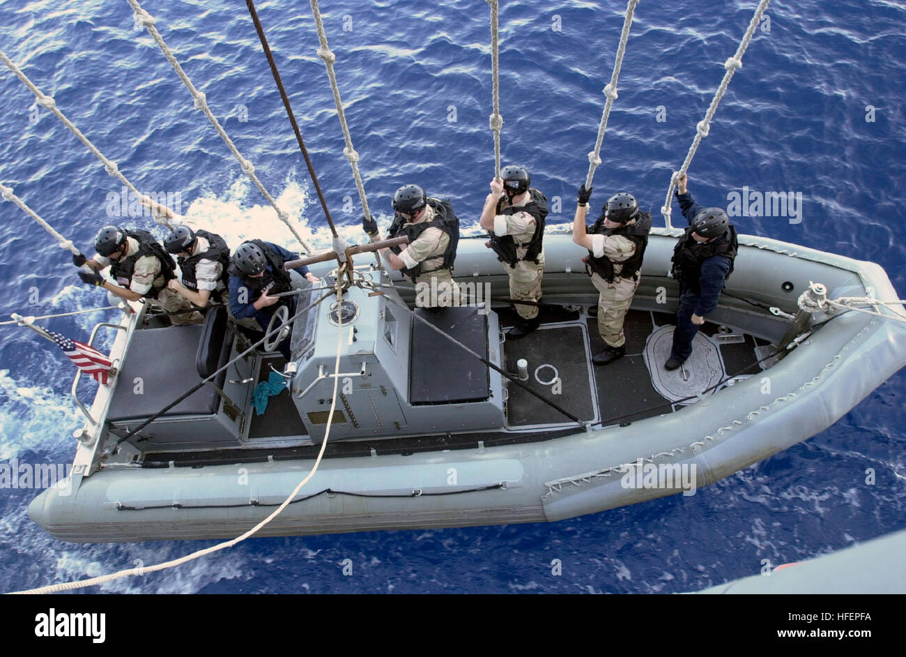 031014-N-1056B-009 Aboard USS Nicholas (FFG 47) Oct. 14, 2003 -- A ...