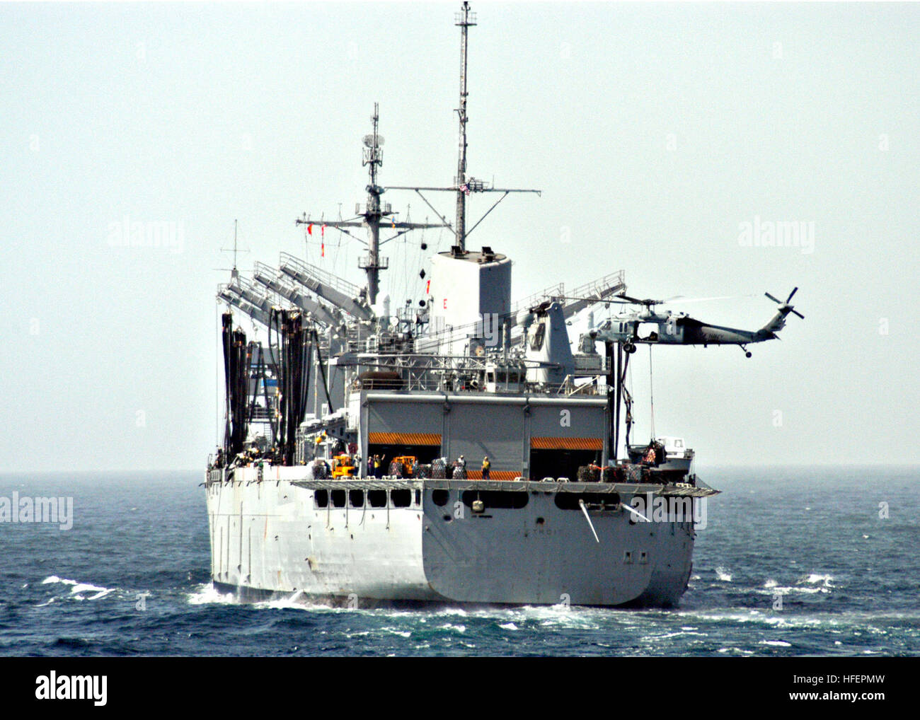 An MH-60S Knighthawk helicopter from Helicopter Combat Support Squadron ...