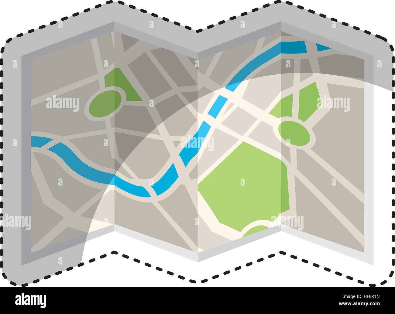 world map paper geography icon vector illustration design Stock Vector ...