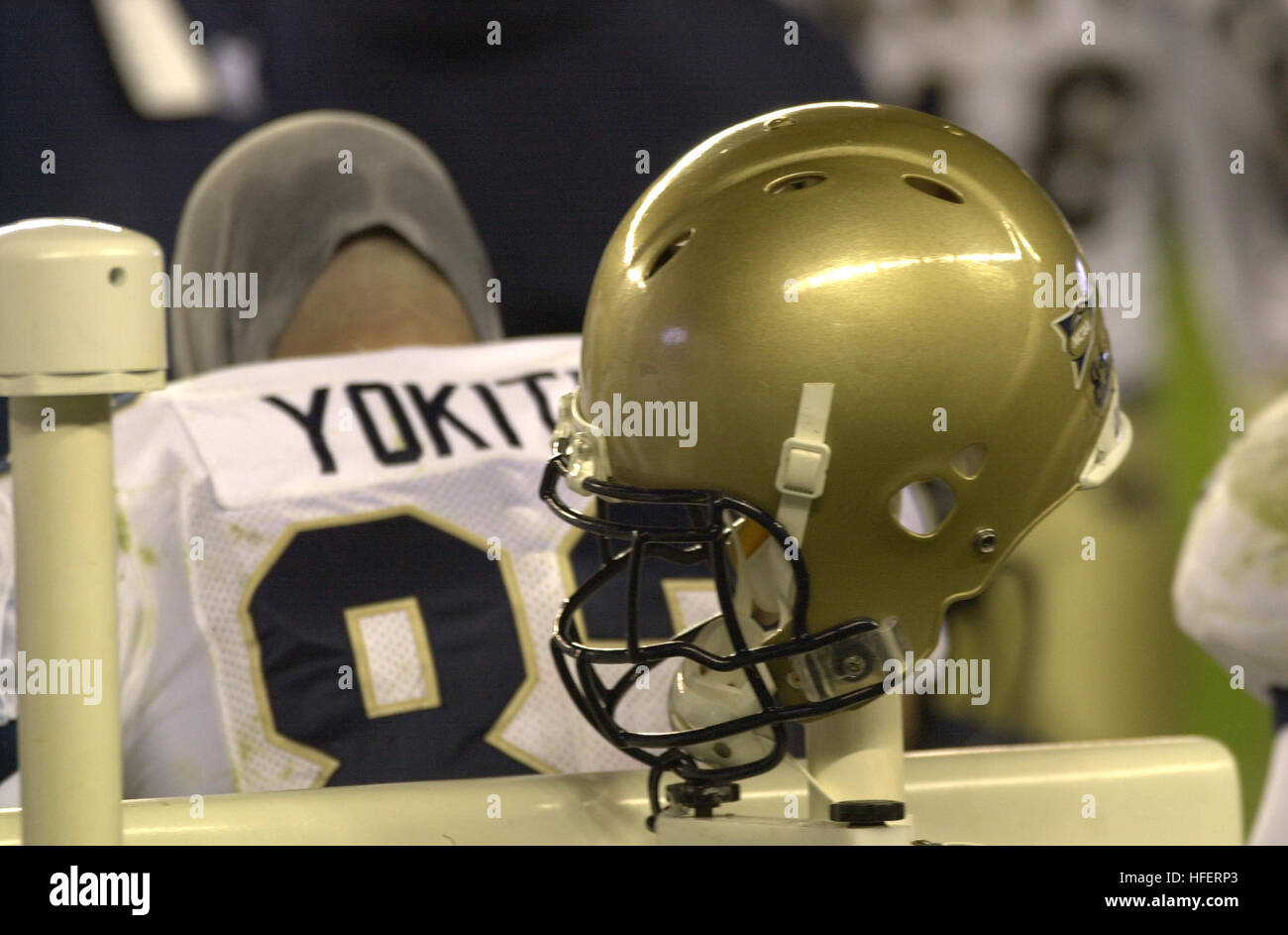 Navy football helmet hi-res stock photography and images - Alamy