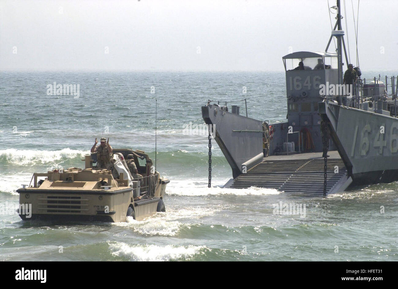 Lighter amphibious re supply cargo vehicle larc hi-res stock ...