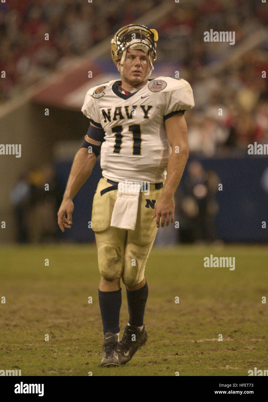 Navy football helmet hi-res stock photography and images - Alamy